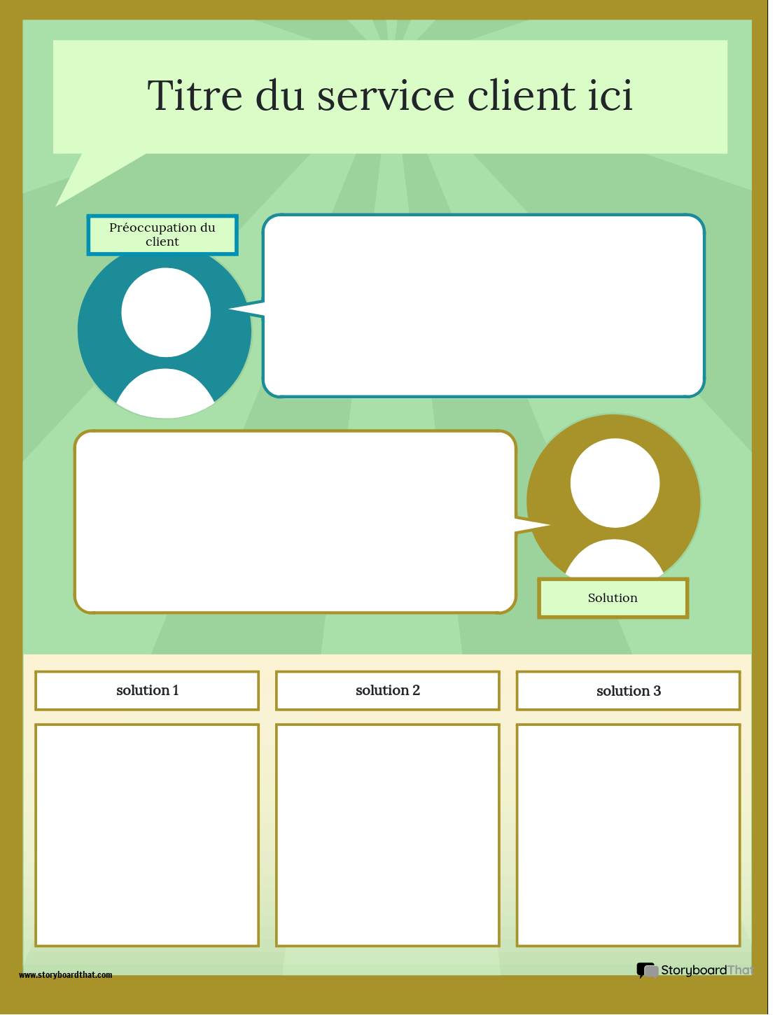 Modèle de Service Client D'entreprise 4 Storyboard