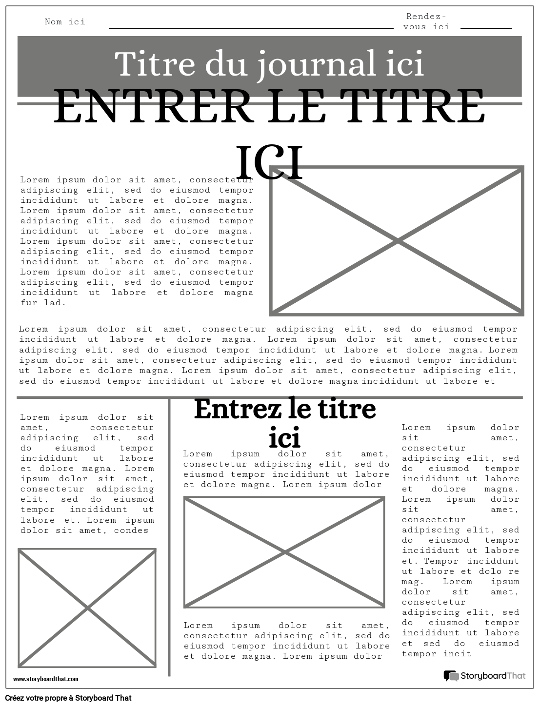 Nouveau Modèle de Journal de Création de Page 4