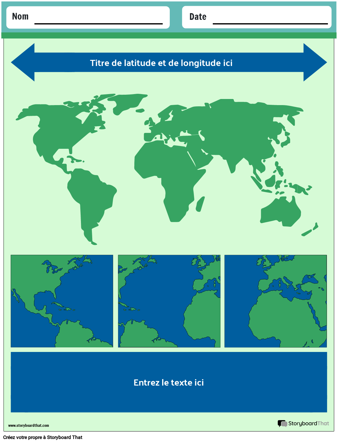 Nouveau Modèle de Page de Création de Latitude et de Longitude 4