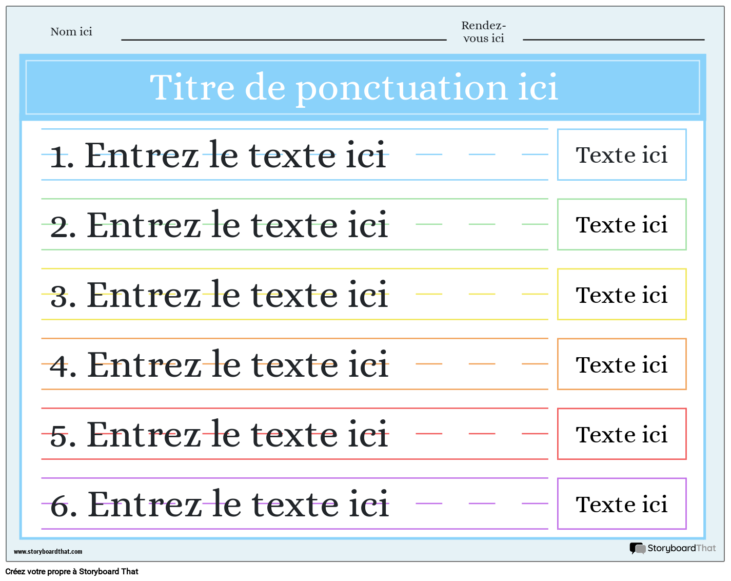 Nouveau Modèle de Ponctuation de Page Créer 1