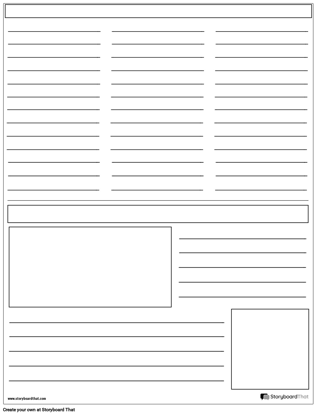 Page de Journal Storyboard by fr-examples