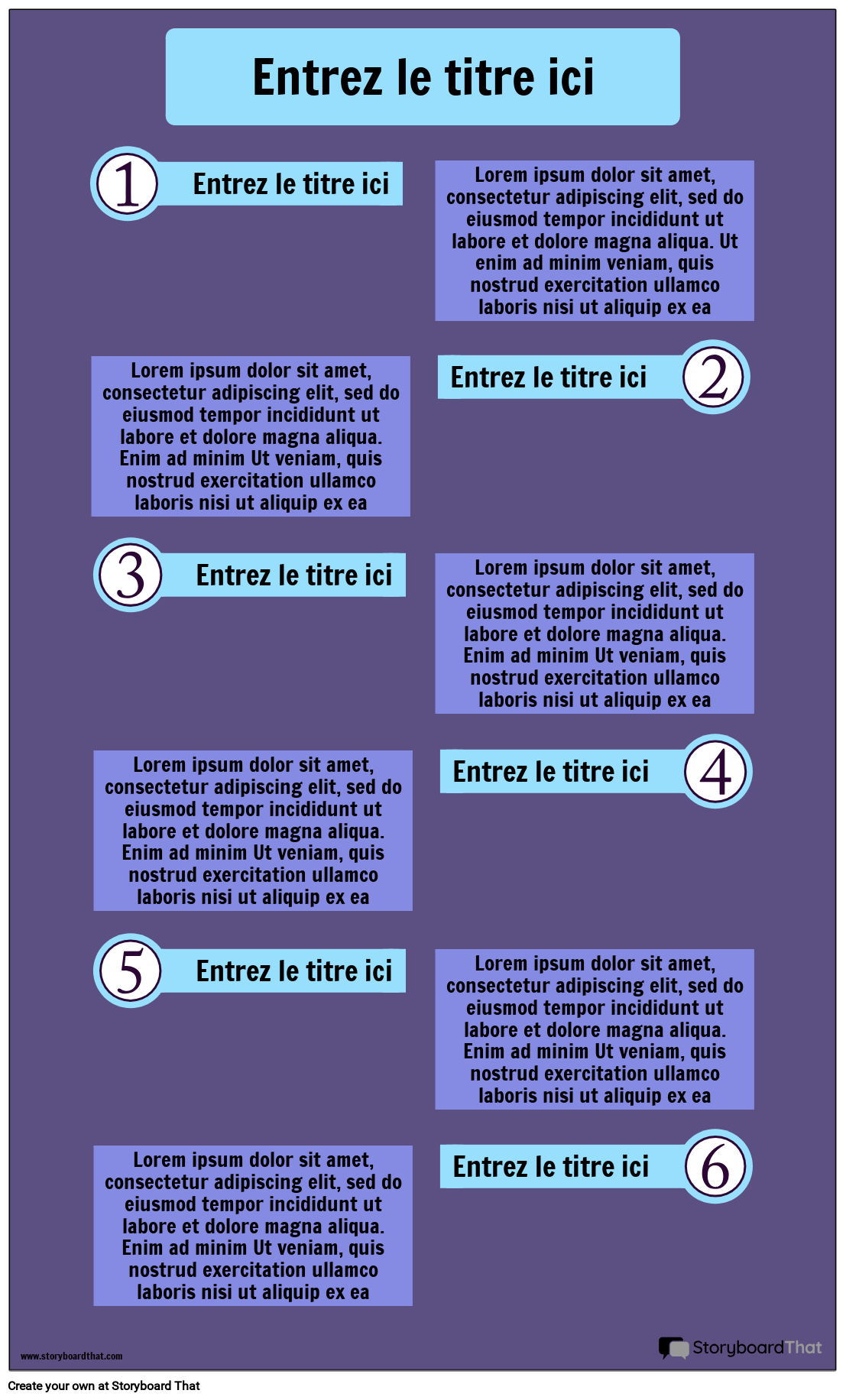 Processus de Conception Info-3 Storyboard par fr-examples