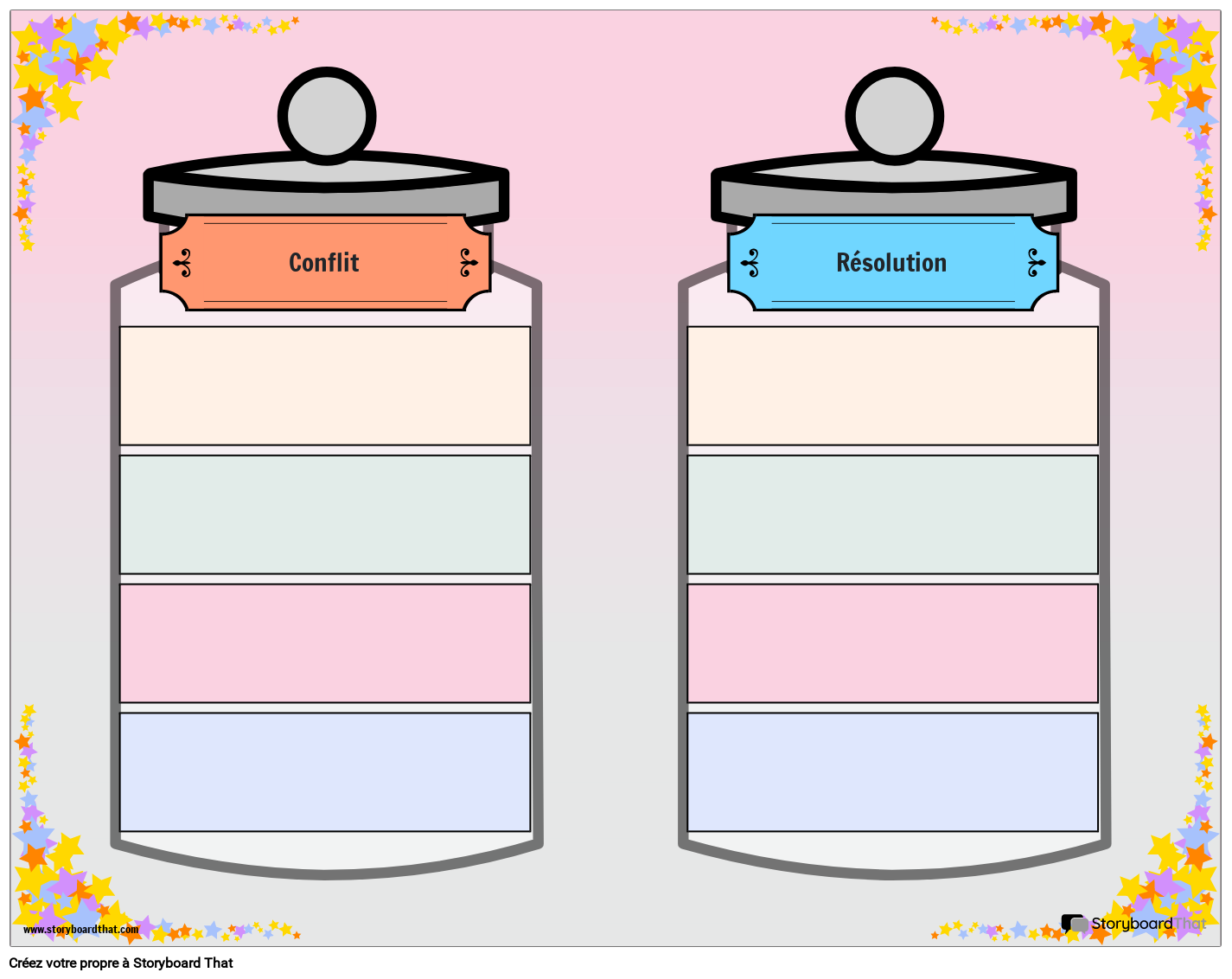 Remplissez le Modèle de Résolution de Conflit de Pots