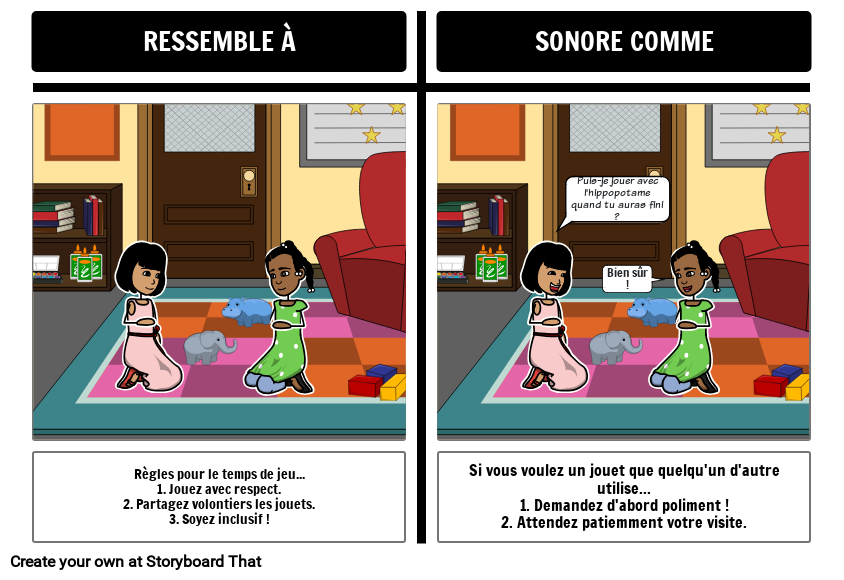 Ressemble à un Exemple Storyboard par fr-examples