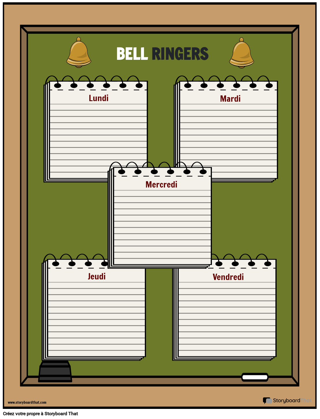 Tableau de Rappel des Sonneries de Cloche Storyboard
