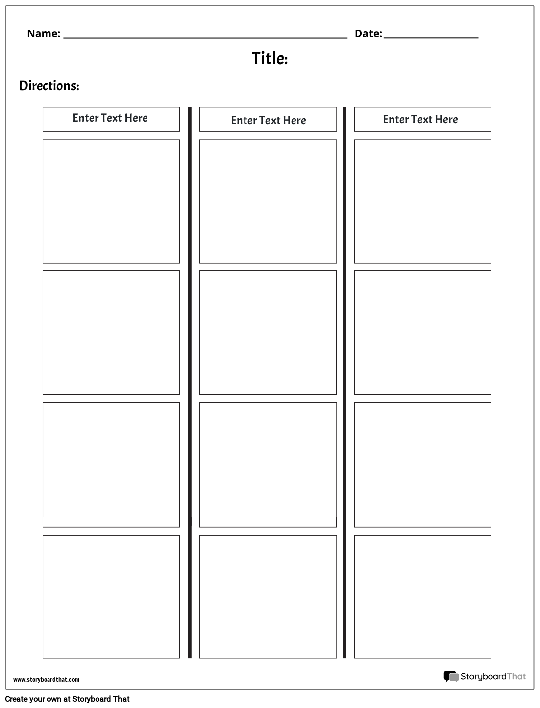 Tableau T Portrait NB 1 Storyboard par fr-examples