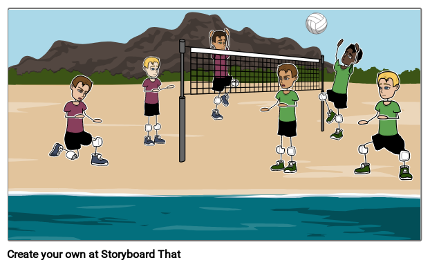 Volley-ball Storyboard par fr-examples