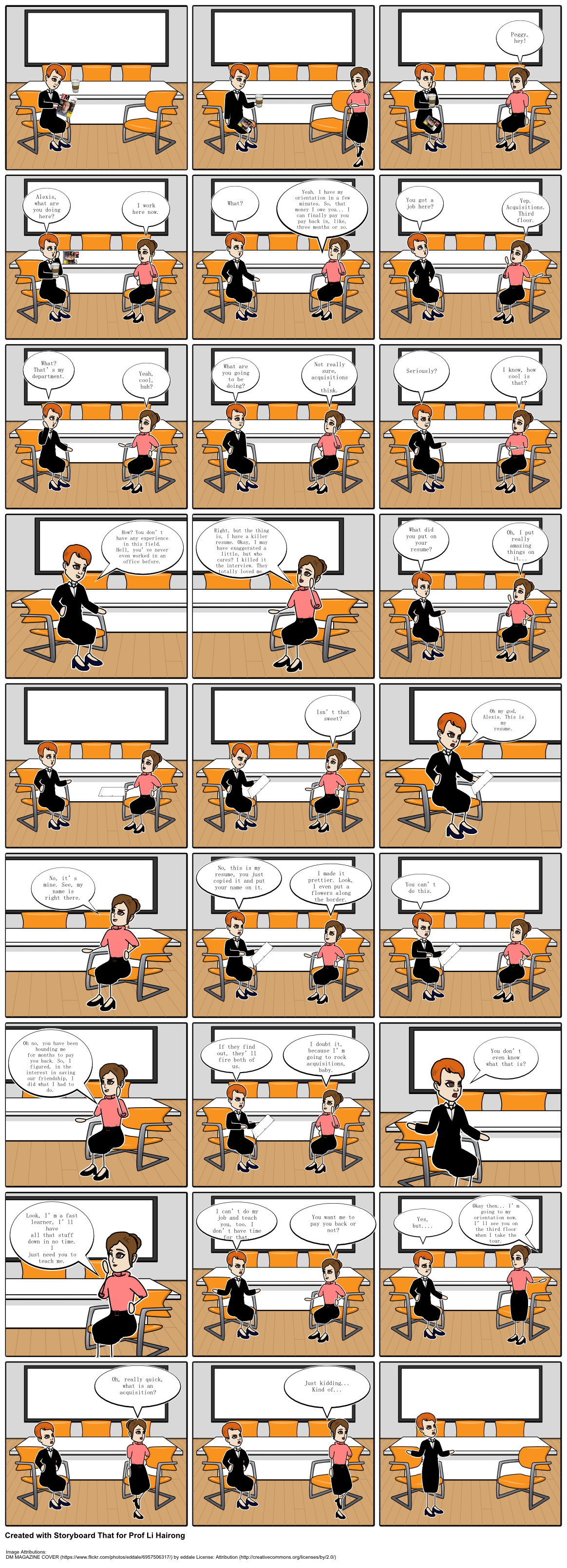 killer resume Storyboard por fuhuiting