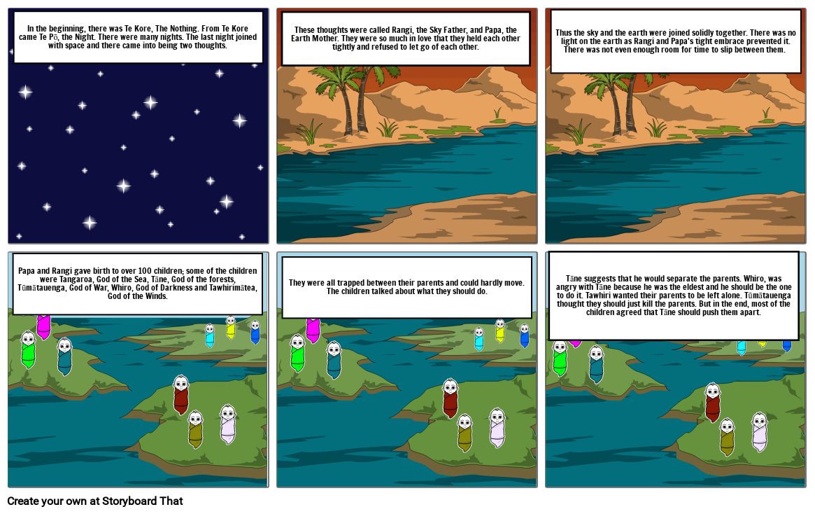 maori story Storyboard af fynntomasini