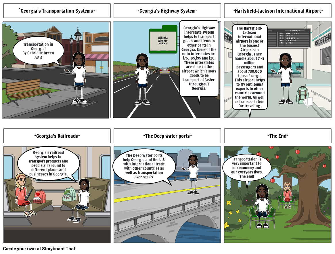 Georgia Transportation systems Storyboard par gabby-4