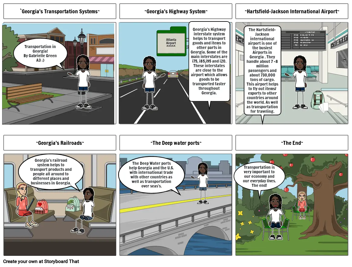Georgia Transportation systems Storyboard by gabby-4 Georgia Transportation systems Storyboard by gabby-4