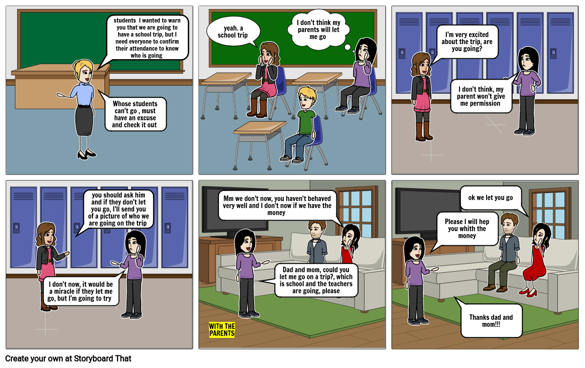 school trip Storyboard par gaby050207