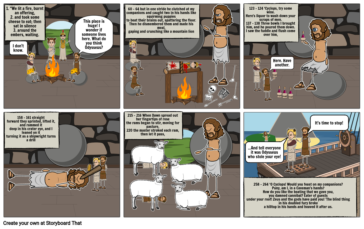 The Odyssey Storyboard by gblizzard