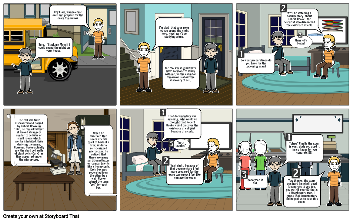 Discovery Of Cell Storyboard By Gjay5470