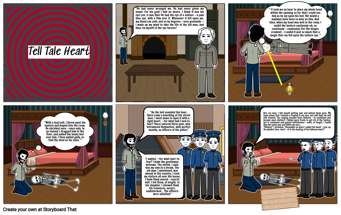 The Tell Tale Heart Storyboard af gkordab