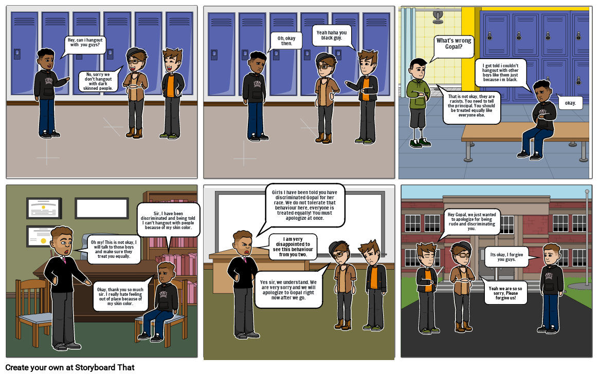 Racism Storyboard por gopalsaisidharth