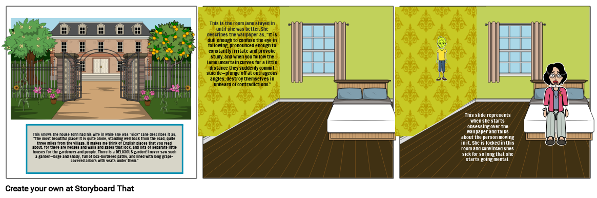 yellow wallpaper Storyboard by graceolfers
