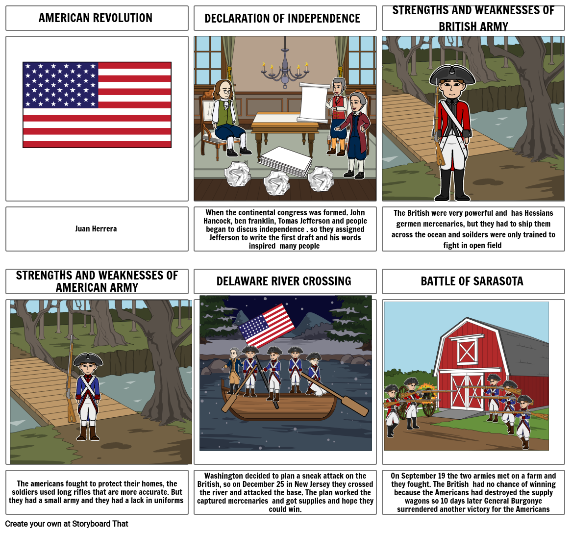 american revolution project Storyboard by h2024