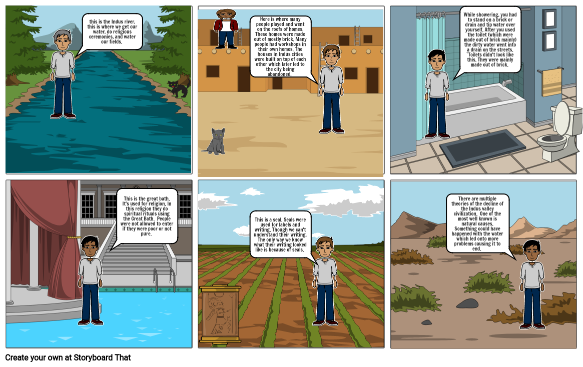 Indus River Valley Civilization Storyboard by haileyiwanski