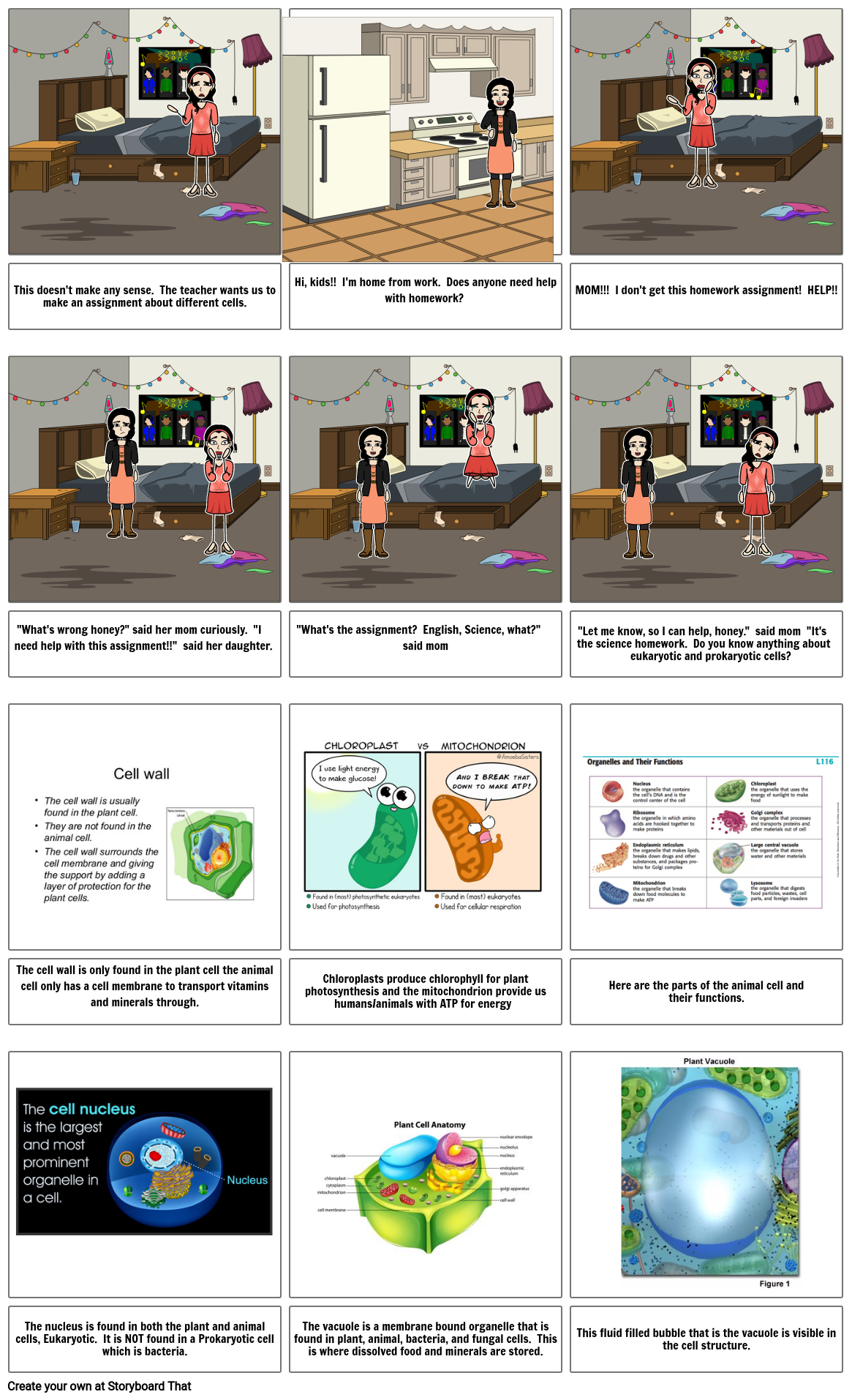 The Cell Predicament by Mahala Velasquez Storyboard