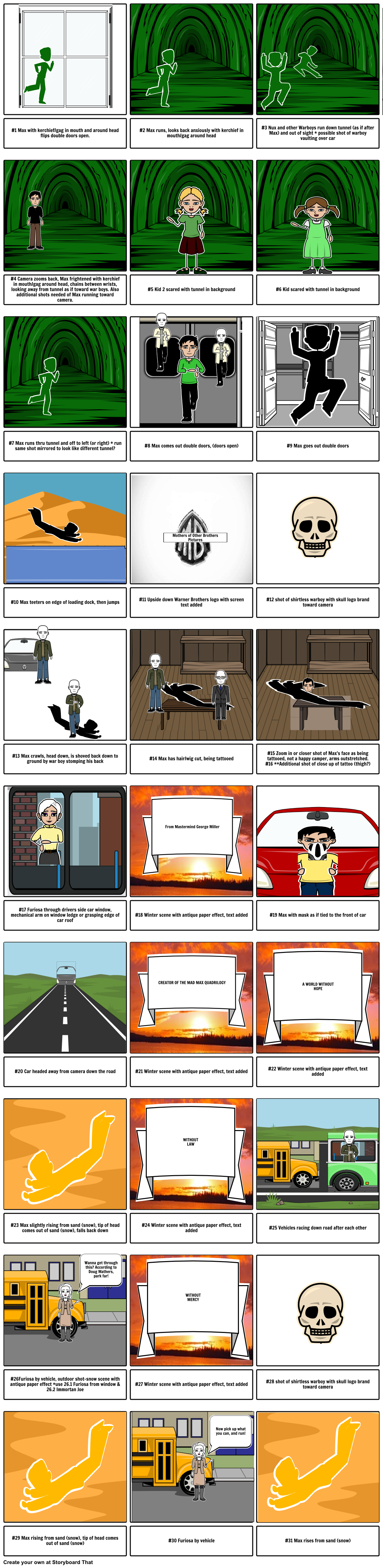 Parking Road Storyboard por halldavid