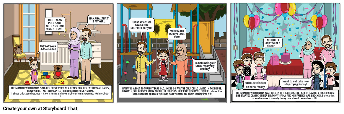 childhood story Storyboard par hanay