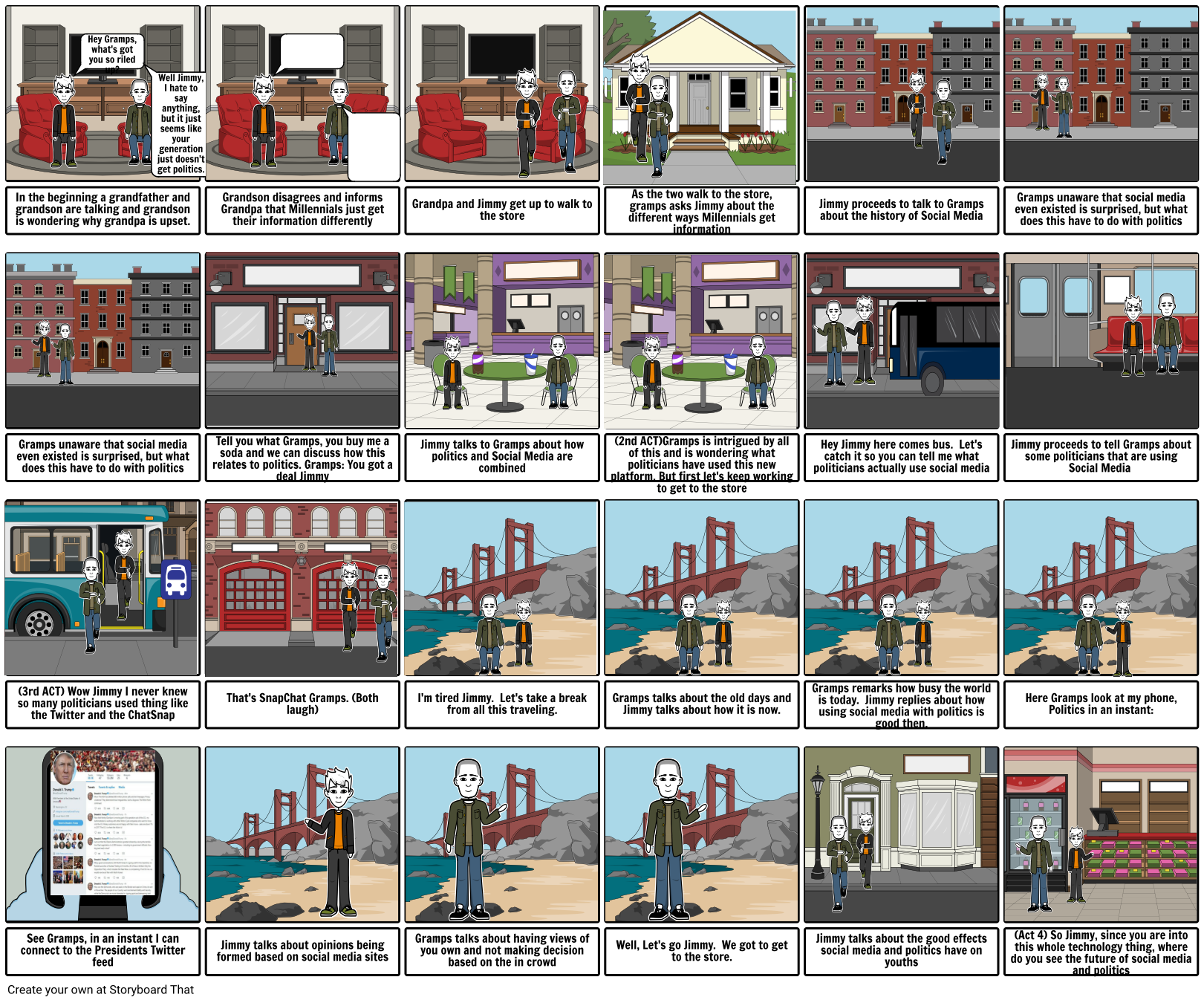 1st storyboard Storyboard por hankejp
