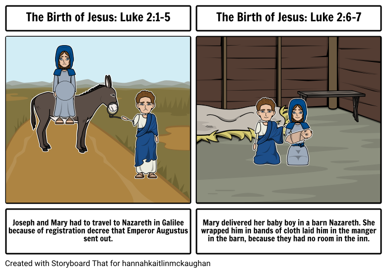 The Birth Of Jesus Luke Storyboard By Hannahkaitlinmckaughan the-birth-of-jesus-luke-storyboard-by-hannahkaitlinmckaughan
