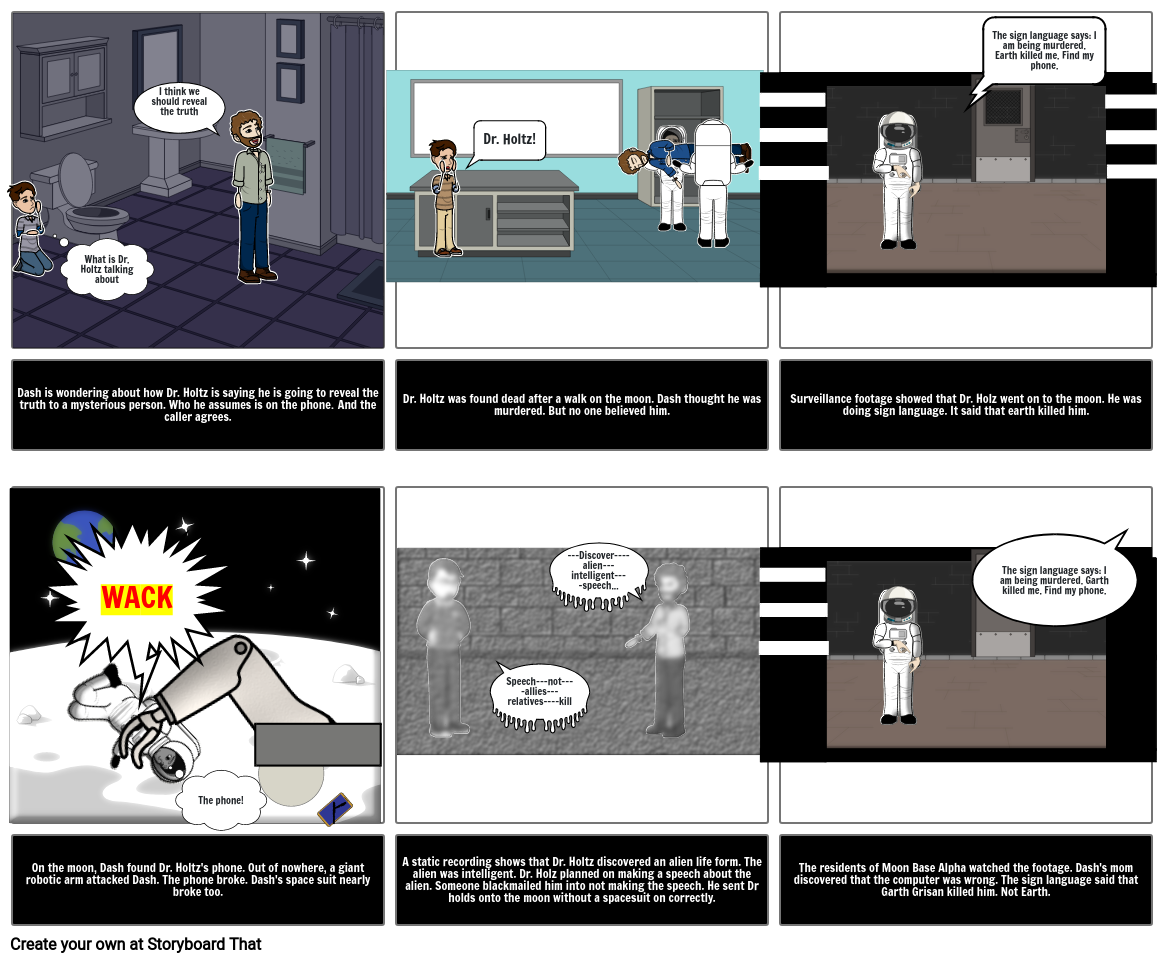 Science book report. Space Case Storyboard par hf55027