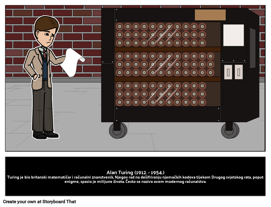 Alan Turingov Stroj | Računalni Znanstvenik Veliki Ljudi