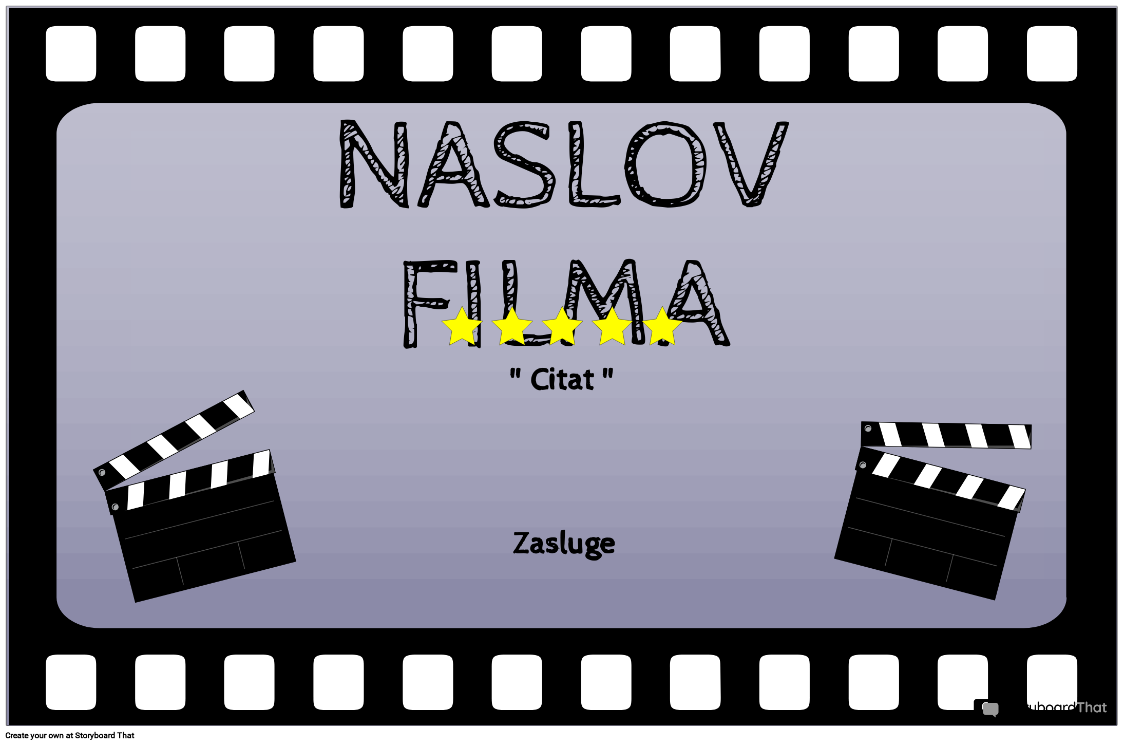 Filmski Poster 9 Storyboard por hr-examples