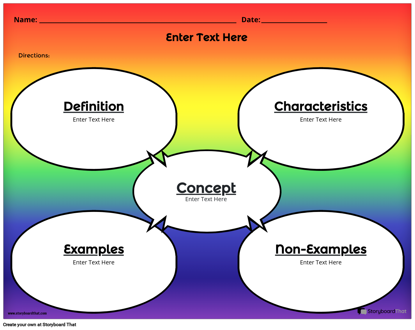 Frayer Model 7 Storyboard od Strane hr-examples
