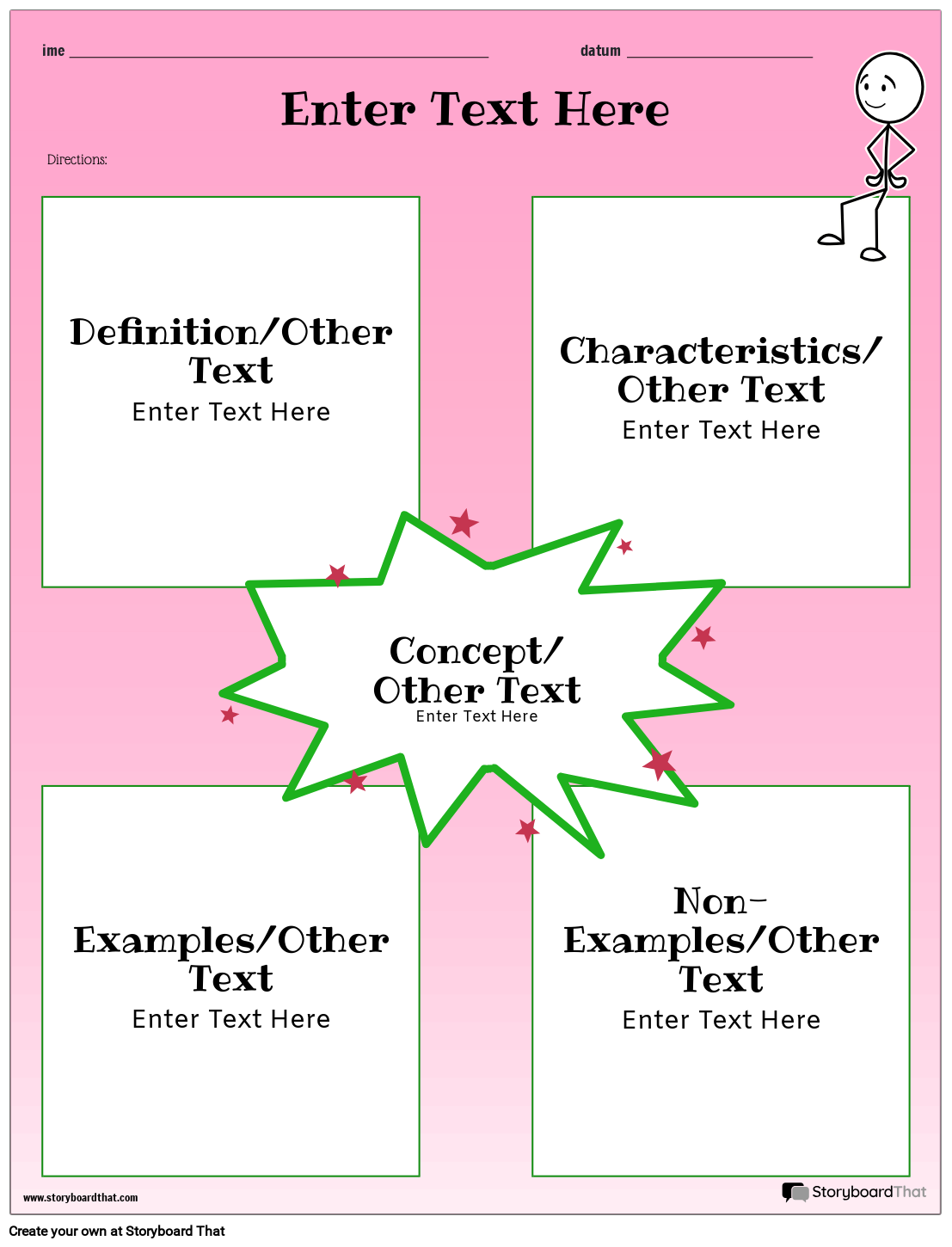 Frayerov Model 4 Storyboard Od Strane Hr examples