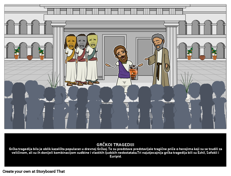 Grčka Tragedija Storyboard od Strane hr-examples