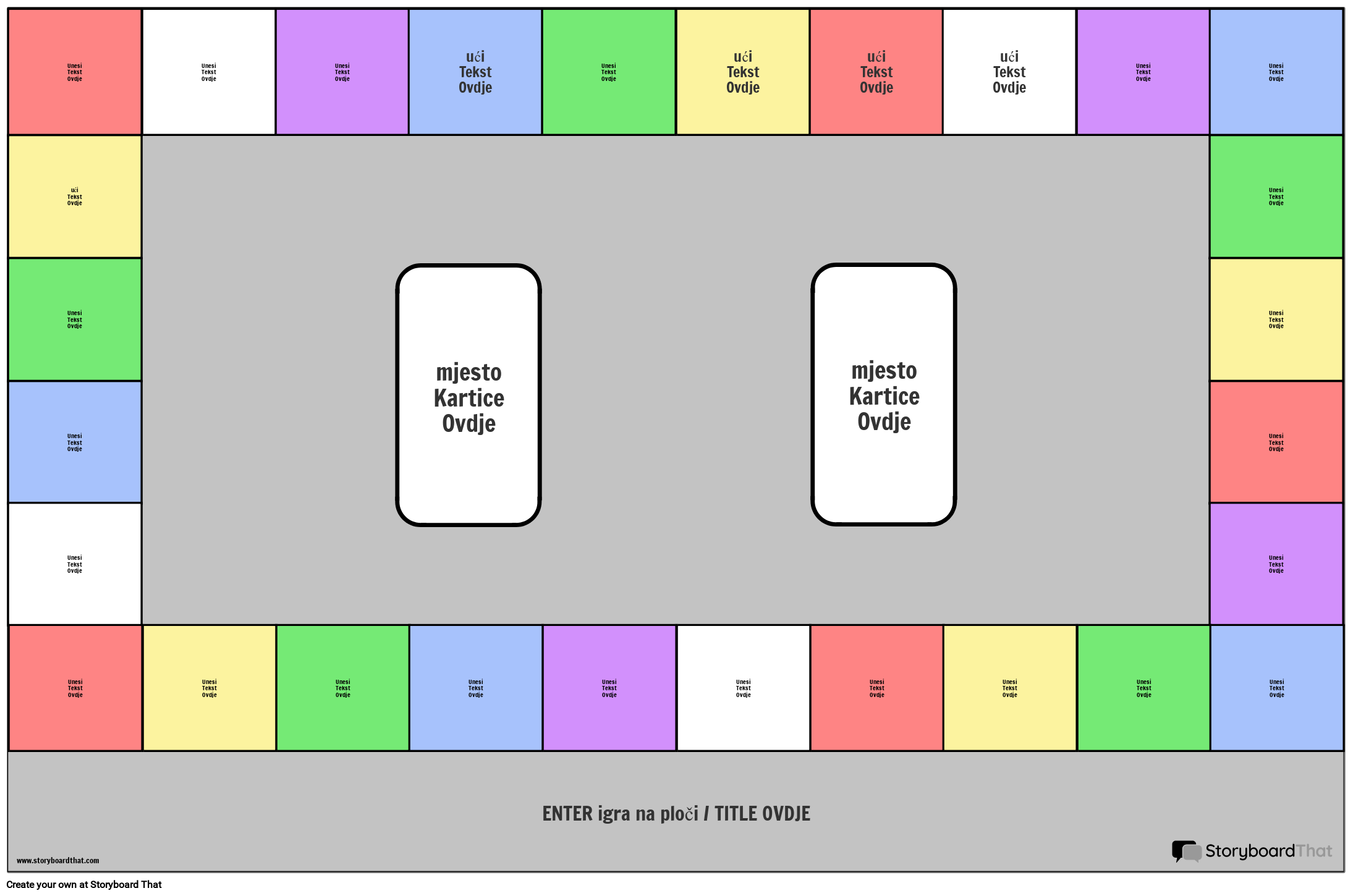 Igra na Ploči Pravokutnik Storyboard by hr-examples