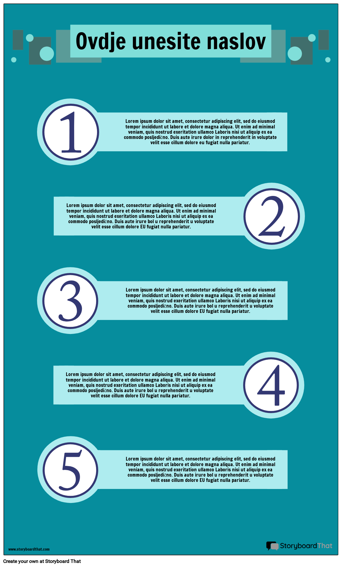 Informacije o Ciljevima 2 Storyboard by hr-examples