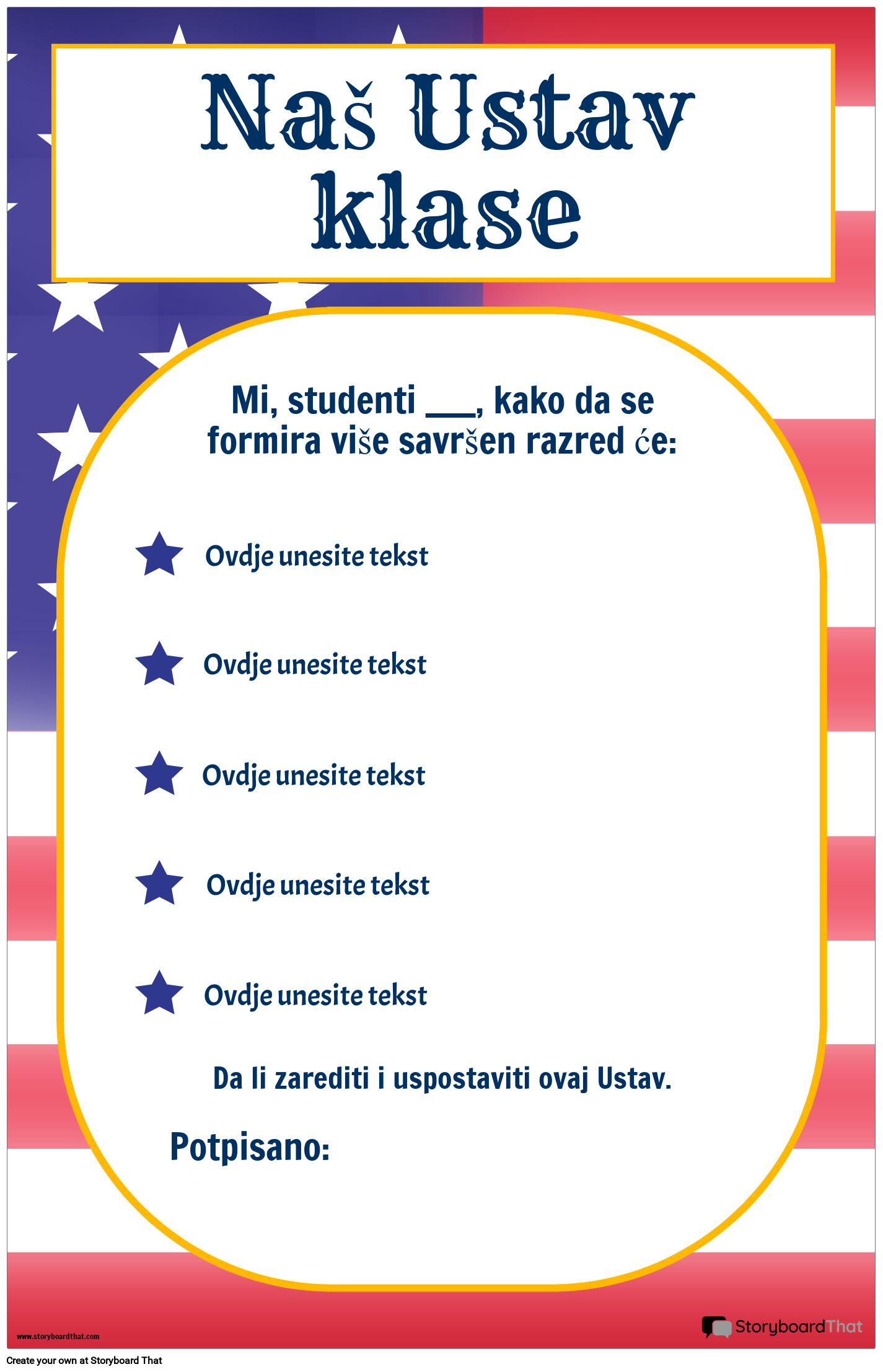 Klasni Ustav 2 Storyboard por hr-examples