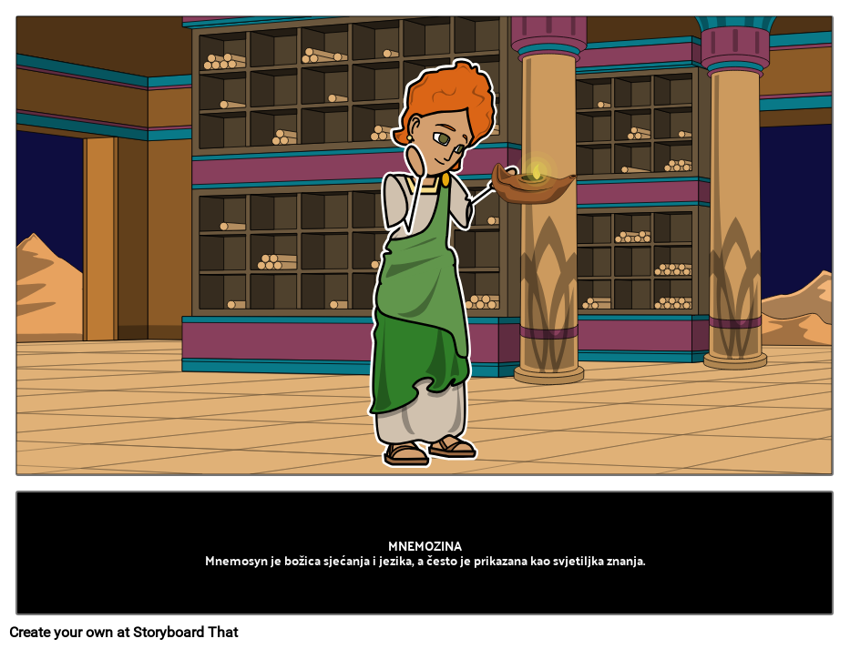 Mnemozina: Grčka Božica Storyboard por hr-examples