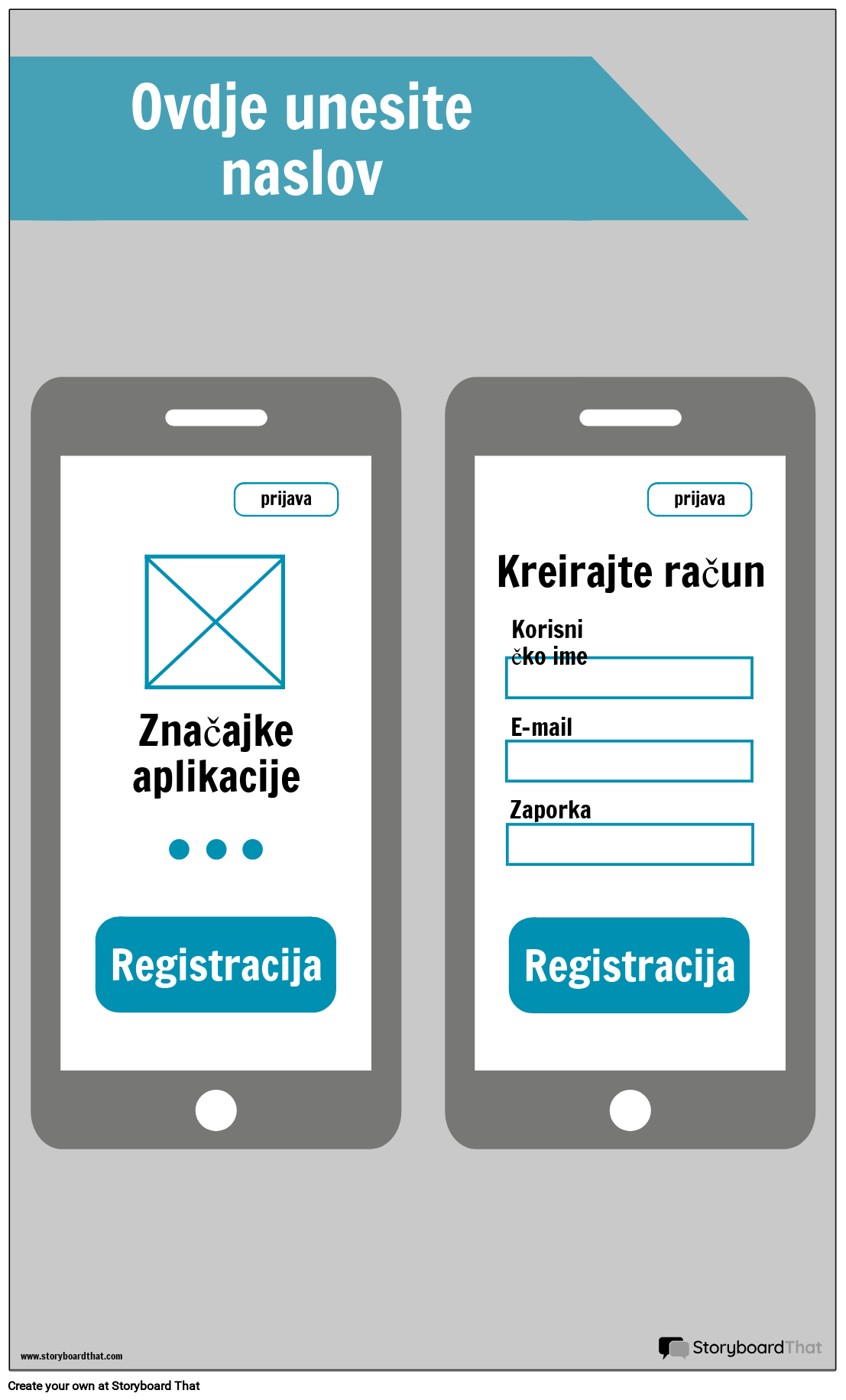 Mobile Wireframe-1 Storyboard por hr-examples