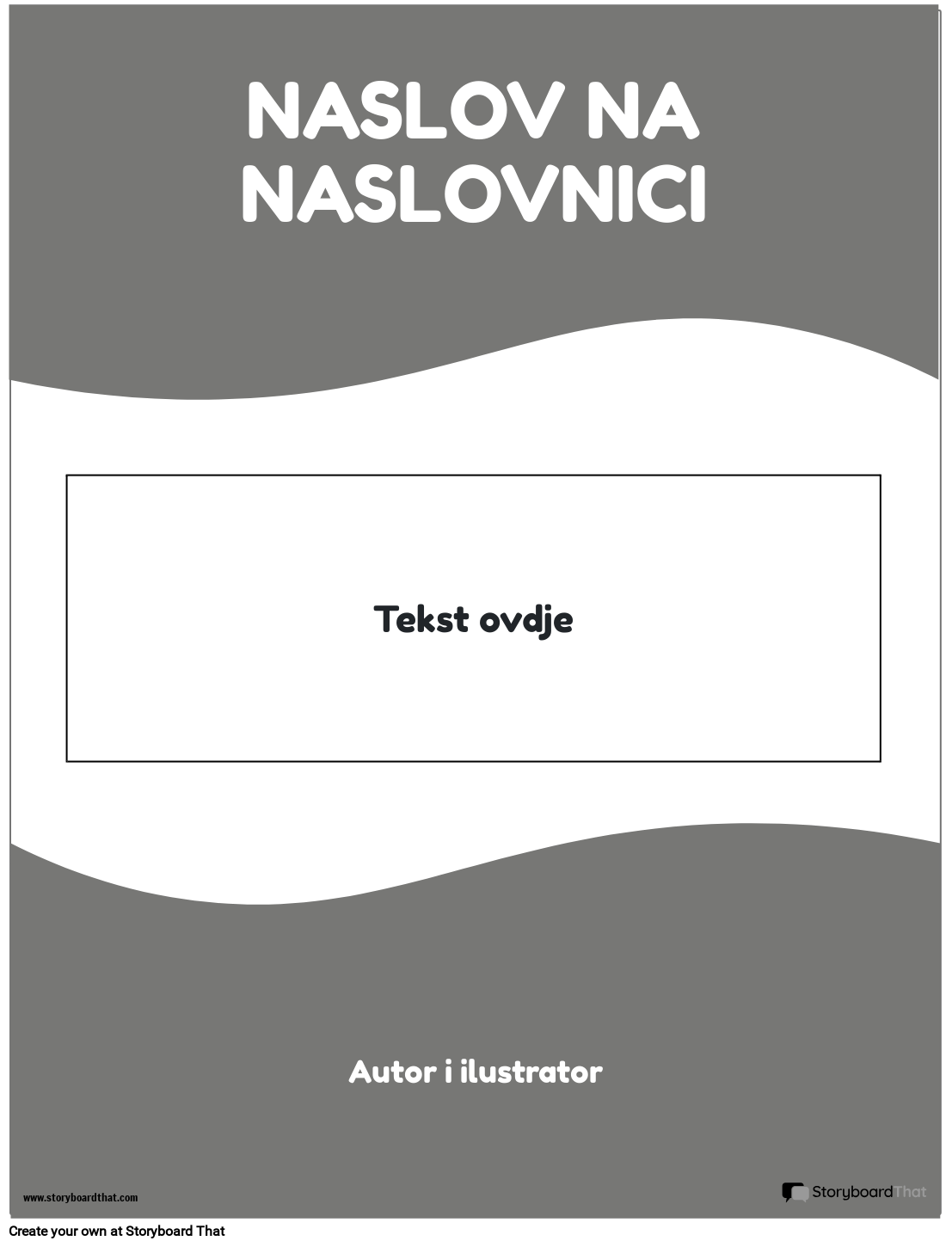 Naslovnica Knjige 3 Storyboard por hr-examples