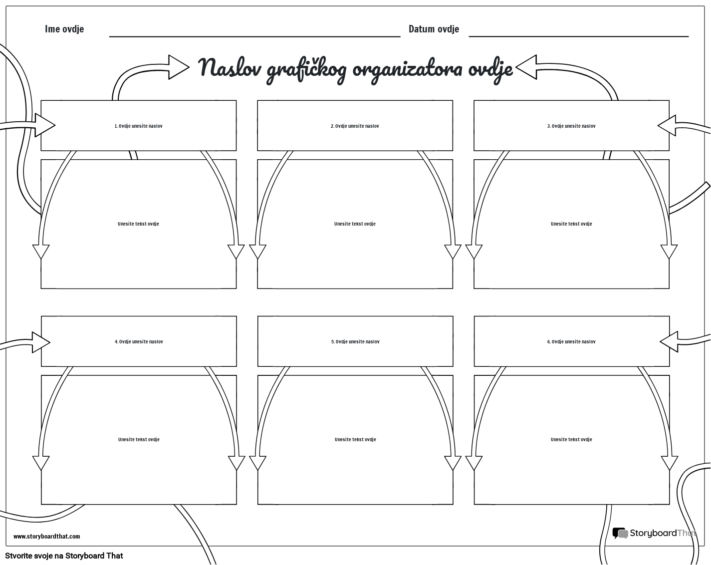 New Create Page General Graphic Organizer 2 (crno-bijeli)