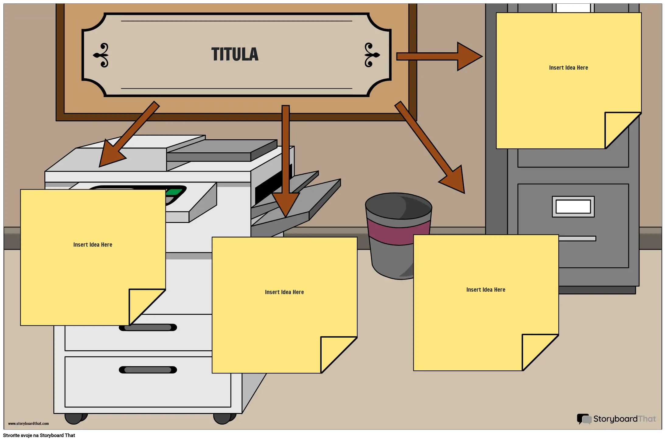 Organizator Ideja za Planiranje Storyboard od Strane hr-examples