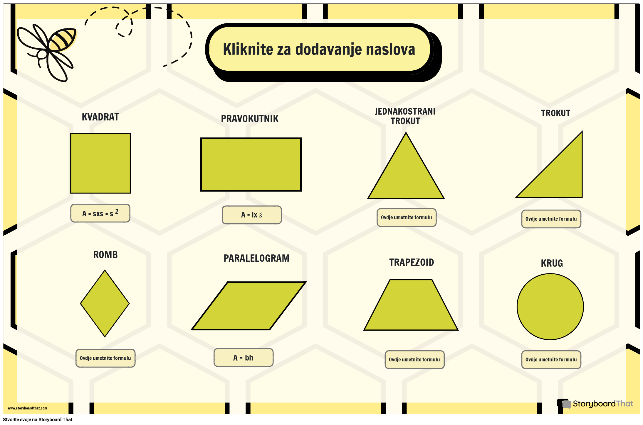 PLAKAT FORMULE S TEMOM PČELE Storyboard by hr-examples