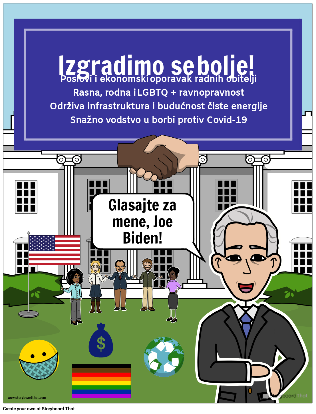 Plakat Kampanje za Joea Bidena Storyboard od Strane hr-examples