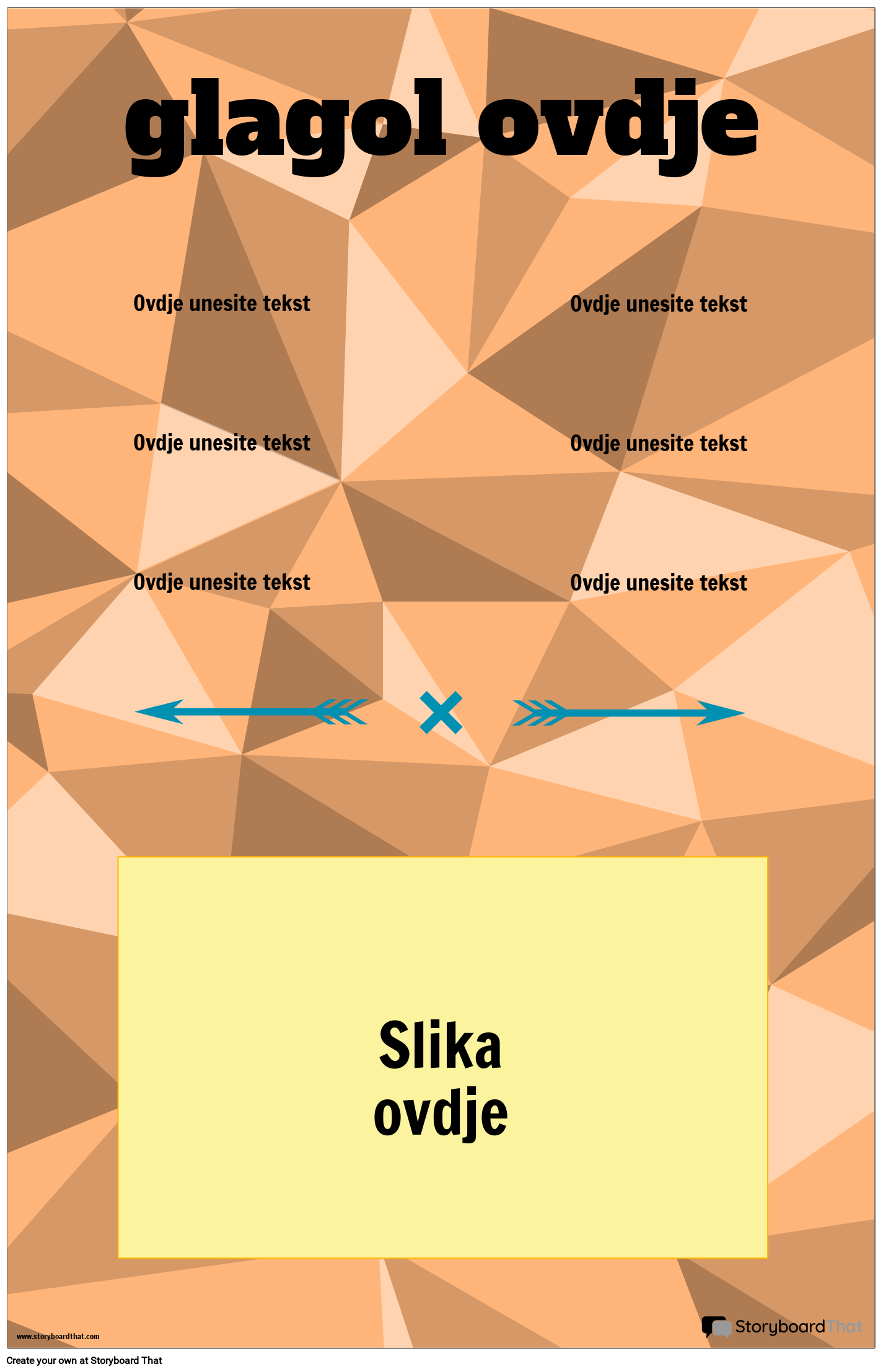 Plakat Okomite Glagolske Konjugacije Storyboard