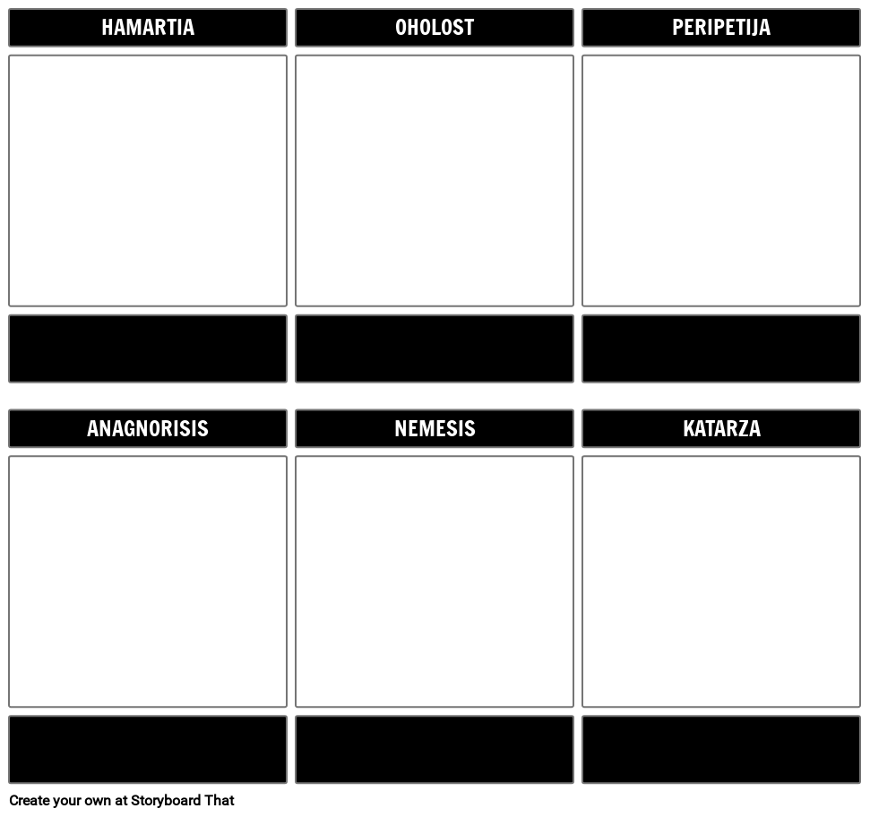 Prazan Predložak Heroja Storyboard od Strane hr-examples
