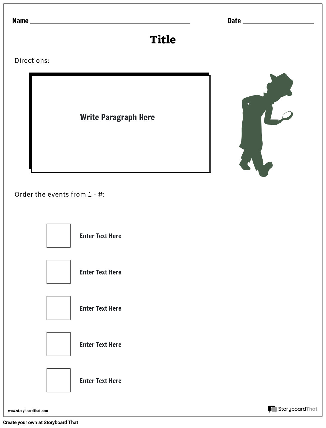 radni list sekvenciranja 3 Storyboard por hr-examples