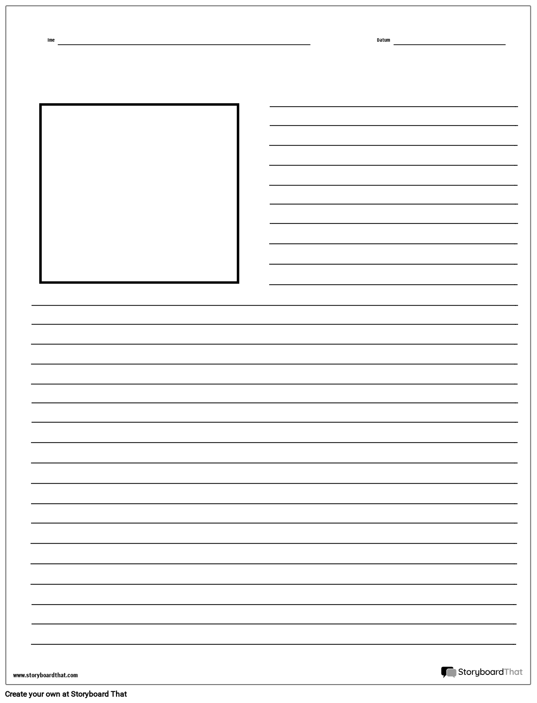 Radni List Story Starter Storyboard por hr-examples