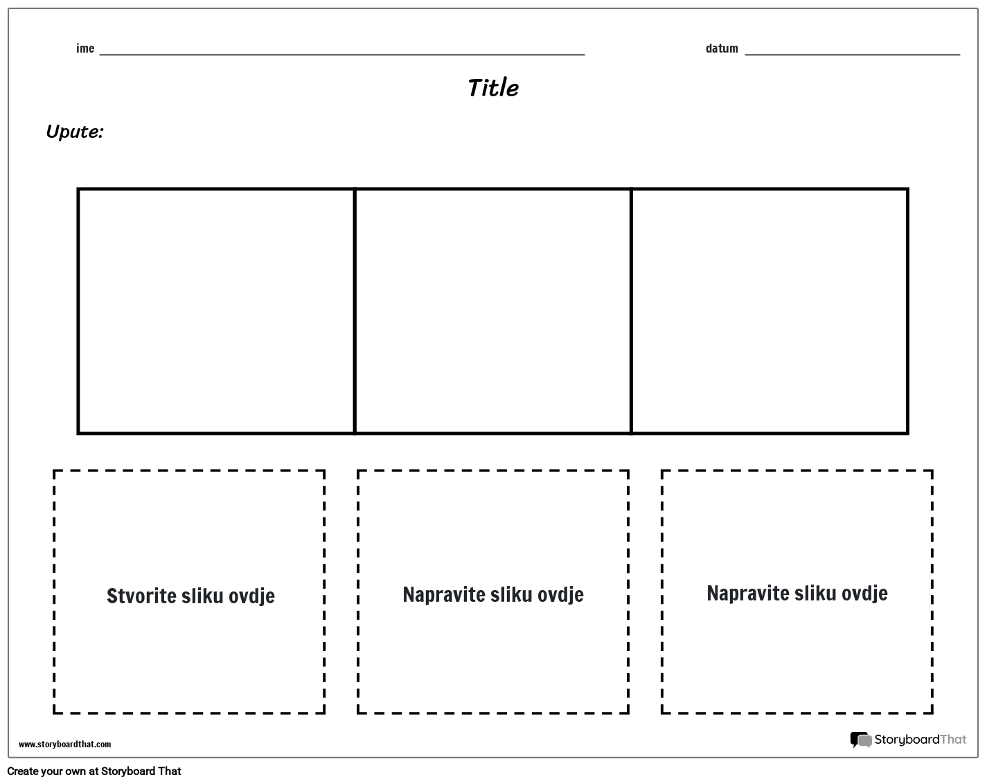 radni list za sekvenciranje 4 Storyboard por hr-examples