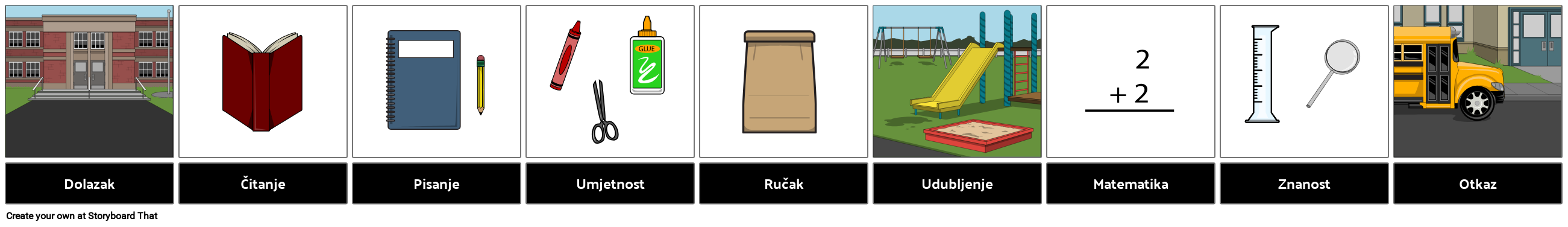 Raspored Ploče - Vodoravno Storyboard por hr-examples